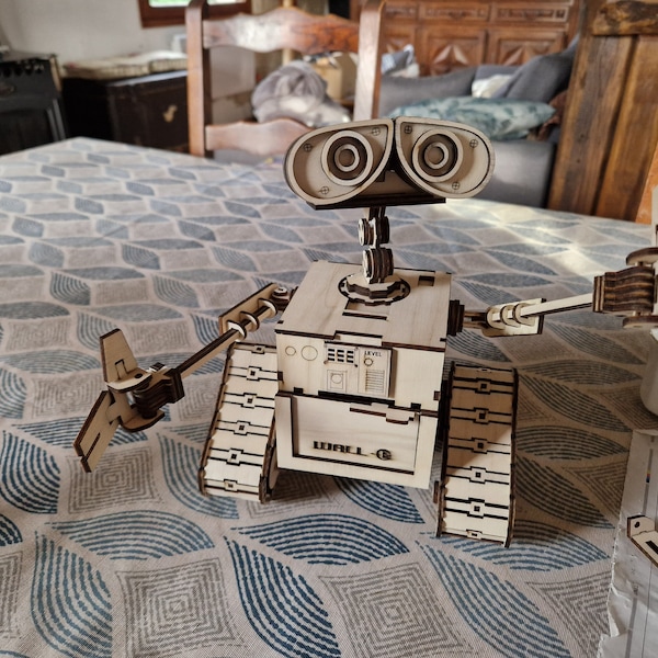 Wall- Model 3D Puzzle Cdr Dxf Robot- Wall Laser Cnc Vector File Instant ...