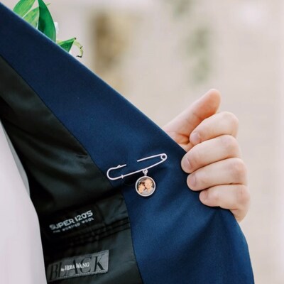 Bridal Bouquet Photo Charm Dangle Set With Sample Words on Back 3 ...