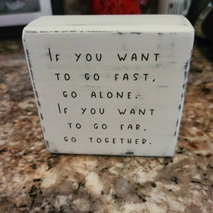 Custom Mini Wood Block Sign Rustic Home Decor Office Decor Shelf Sign ...