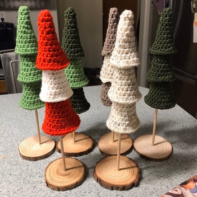 PDF Crochet Pattern for the Rustic Christmas Tree Set Megmade With Love ...