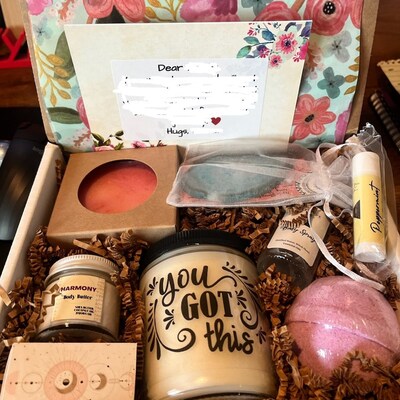 New Job Gift Box, Let New Adventures Begin, Congratulations Gift Basket ...