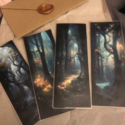 Enchanted Forest Bookmark Fantasy Bookmark Fairycore Book - Etsy