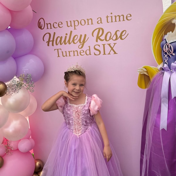 Rapunzel Princess Dress Set for Girls – Birthday Party Gown, Fairy Tale ...