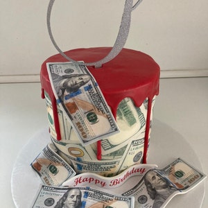 Edible 100 Dollar Bill Cake Toppers - Etsy