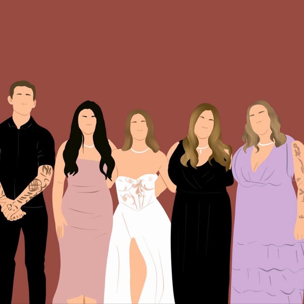 Custom Minimalist Digital Portrait Faceless Illustration ASAP ...