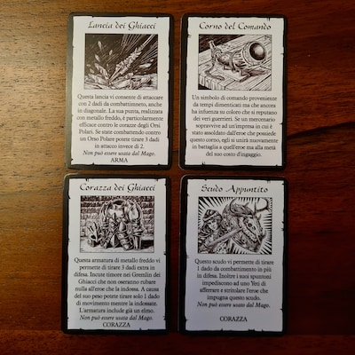 English Bundle Set: Nature, Ice, Bard and Witch Lord Spells Knight ...