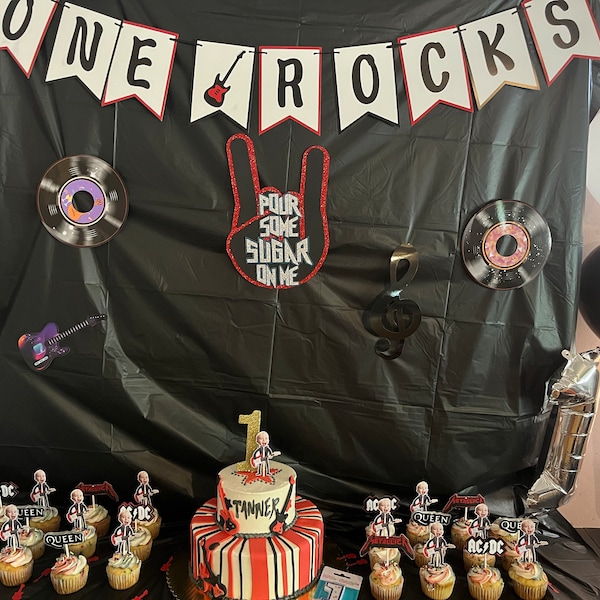 One Rocks Born to Rock Free Tattoos Pour Some Sugar Personalized Rock ...