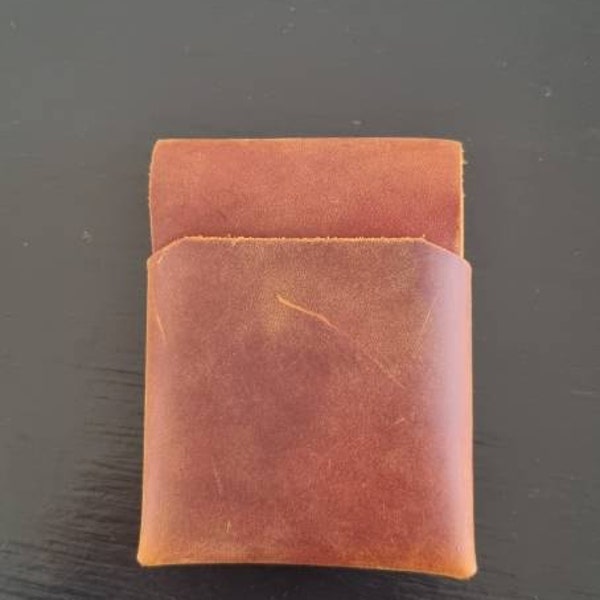 Slim Leather Card Holder, Minimalist Wallet for Men and Women, Simple ...