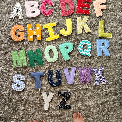 Fabric Alphabet Letters - Etsy