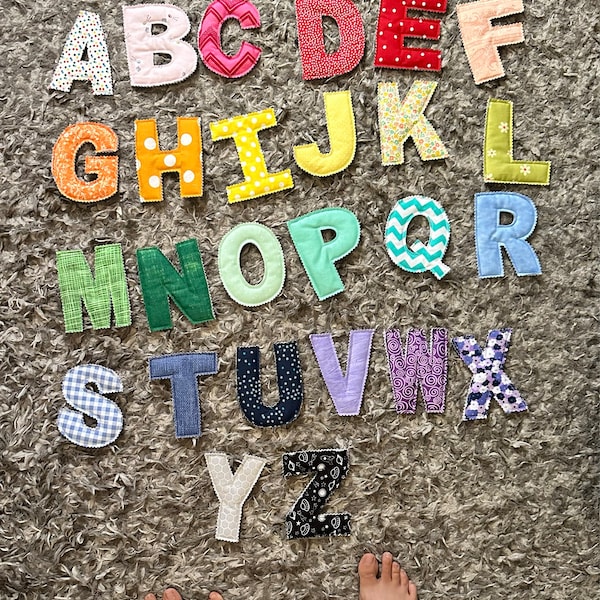 Fabric Alphabet Letters - Etsy