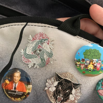 Fenrir Hard Enamel Pin Norse Collection Unique Fantasy Mythology Art ...