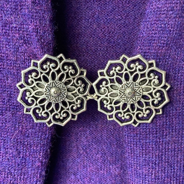 Sweater Guard, Shawl Pin and Closure, Chineese Frog, Cardigan Clasp ...