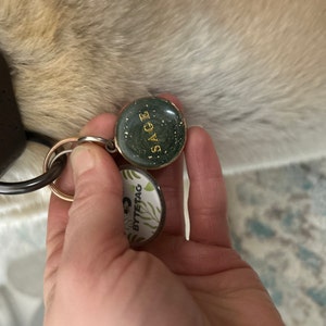 Olive Green Resin Pet ID Tag Resin, Olive Green, Dog Tag - Etsy