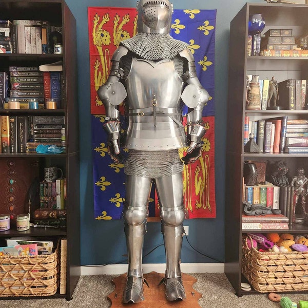 Medieval Italian Knight Closed Armor LARP SCA Reenactment Cosplay ...