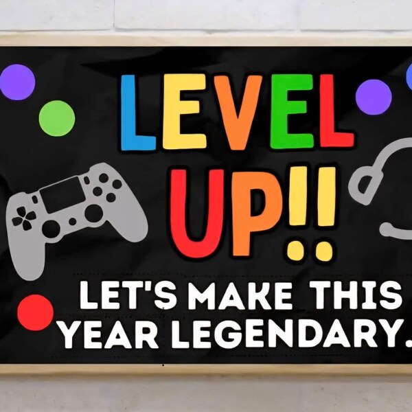 Gamer Video Classroom Decor - Bulletin Letters - PDF JPEG and PNG Files ...