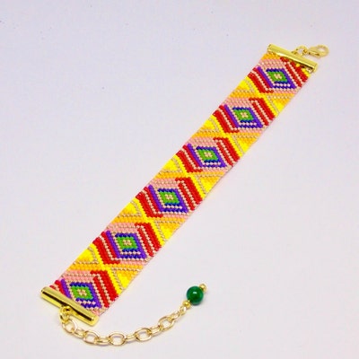 Cute Alphabet Letters Bead Loom Bracelet Pattern by - Etsy