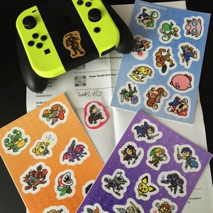 Super Smash Bros 6x4 Sticker Sheet 7 - Etsy