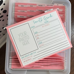 School Memory Box Printable NB - 12th Grade | Boho Earthy Colors | Baby ...