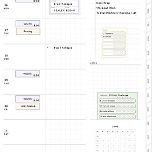 Essential Planner Widget and Words Stickers, Stickers for Planner, Cute ...