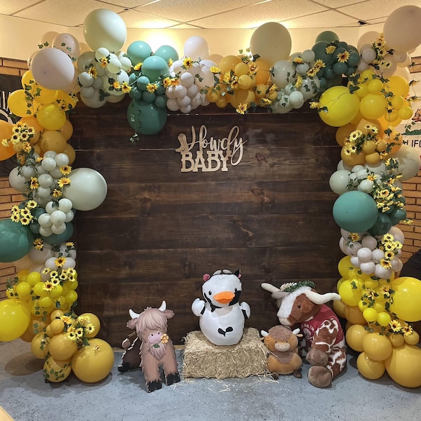 Howdy Baby Wooden Baby Shower Backdrop Sign: Cowboy/cowgirl Decor - Etsy