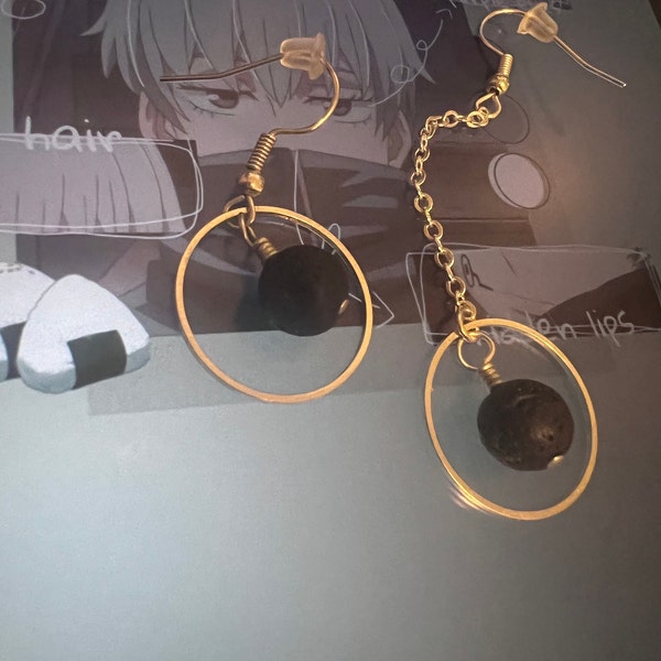 Cursed Speech Sorcerer Anime Inspired Earrings - Etsy