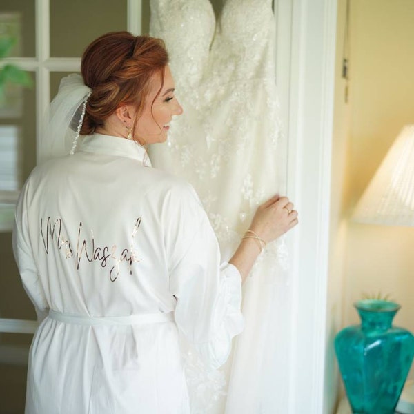 Custom Ruffle Robe - Bridesmaid Wedding Robes - Matching Bridal Party ...