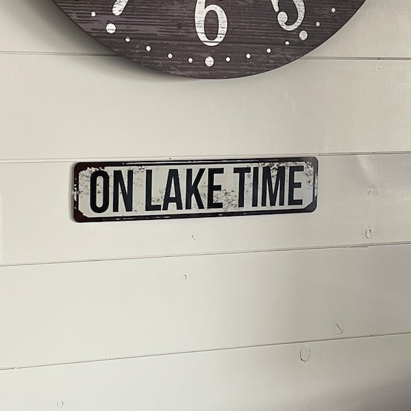 On Lake Time - Lake House Sign Décor - Lake Home Decorations - Gift for ...