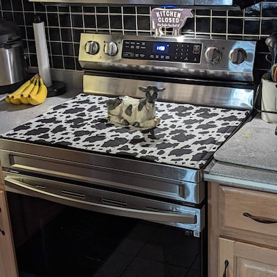 Custom Size Glass Top Stove Cover and Protector Quilted Material Color ...