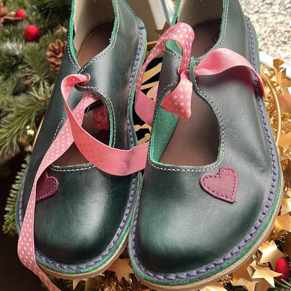 Handmade Fern Mary Jane Shoe - Etsy