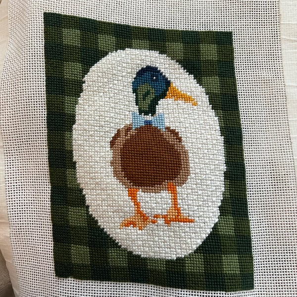 Nursery Duck Printed Needlepoint Canvas - Etsy