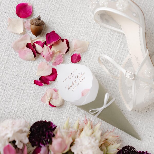 One Cup Petal Sample...choose YOUR Color FREE USA Shipping Wedding ...