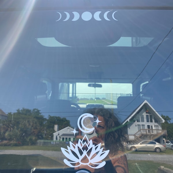 Moon Phases Vinyl Sticker Decal Lunar Phase - Etsy