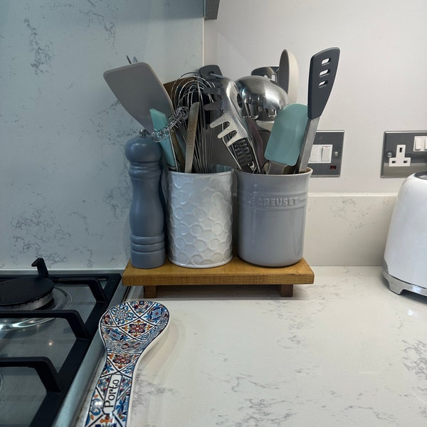 Rustic Low Countertop Stand, Bathroom Shelf, Display Pedestal, Kitchen ...