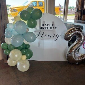 PRE-CUT Mosaic Letter Balloon Frame Gaint A-Z Foam Board Balloon Kits ...