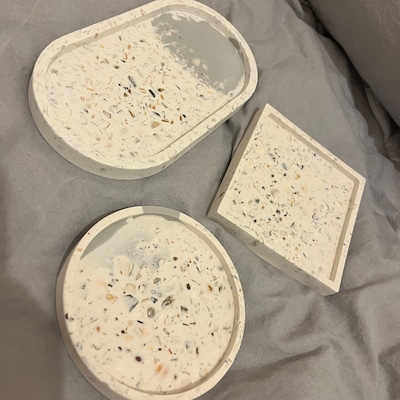 Jesmonite Tray Terrazzo Seashell Shell Coastal Tropical Design - Etsy