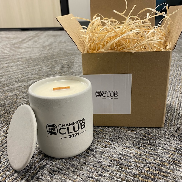 Private Label Candle Buttercream Concrete | Medio | Corporate Gift ...