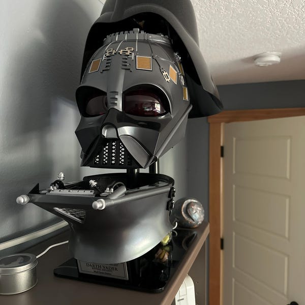 Darth Vader Exploded Helmet Display Stand | Star Wars Black Series ...
