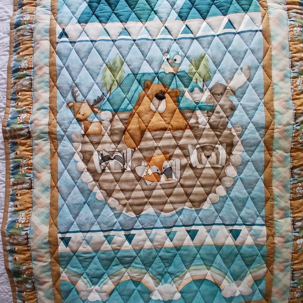 Baby Quilt Kit - Peter Rabbit and Friends, Pre-cut Ready to Sew, Simple ...