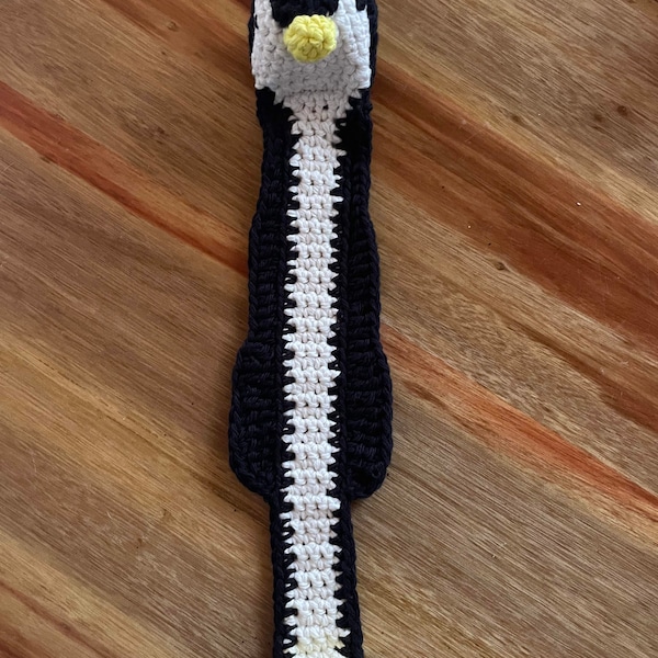 Squashed Penguin Bookmark Crochet Pattern - Etsy