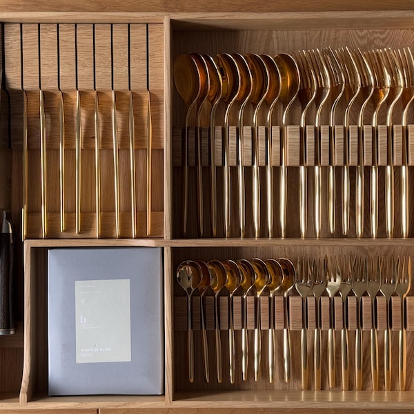 Custom Kitchen Drawer Organizer | Silverware | Baking and More - Made ...