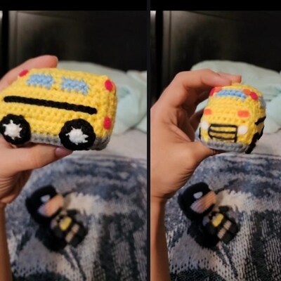 School Bus Crochet PATTERN - Etsy