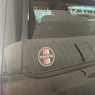 Toyota Retro Vintage Decal Sticker Round 4 Inch 3 Stripe - Etsy