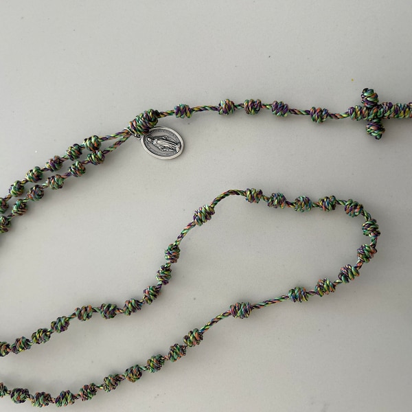 Knotted Rosary - Handmade Rosary - Twine Rosary - Cord Rosary - Etsy