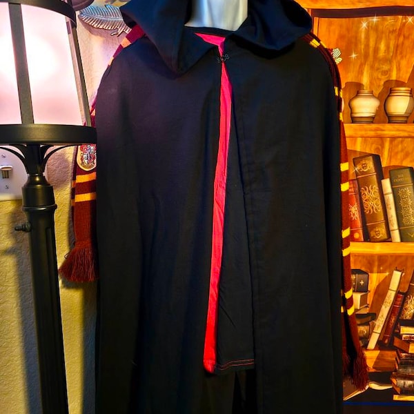 Reversible Cloak, Flannel, Hooded - Choose Your Colors - Etsy