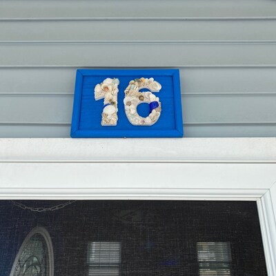 Shell Address Plaque - Etsy