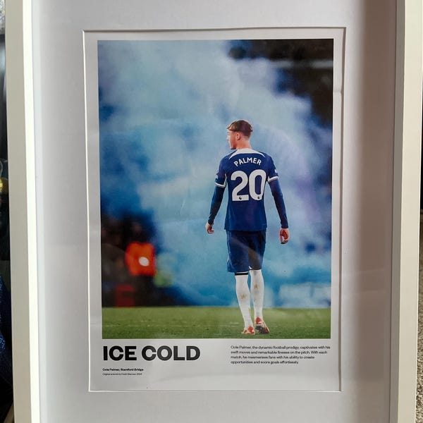 Cole Palmer Chelsea Fc Football Poster Print Vintage Retro A4 Print ...