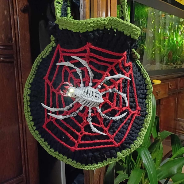 Witch’s Cauldron Crochet Bag Pattern Halloween Crossbody Bag, Spooky ...