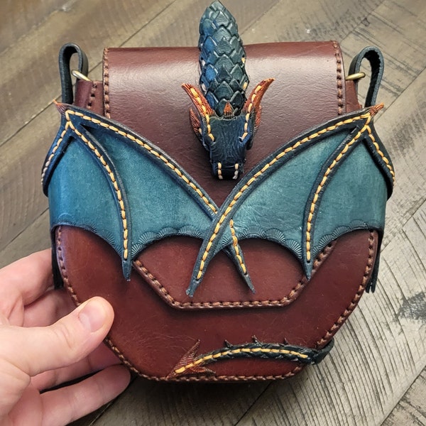 PDF & DXF Leather Dragon Hunter Bag PDF Pattern - Etsy