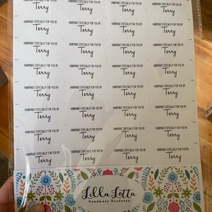 Fabric Cotton Label 32 or 12 Flat Labels Iron On Sew On - Etsy