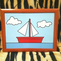 The Simpsons Living Room Boat Picture. - Etsy Australia